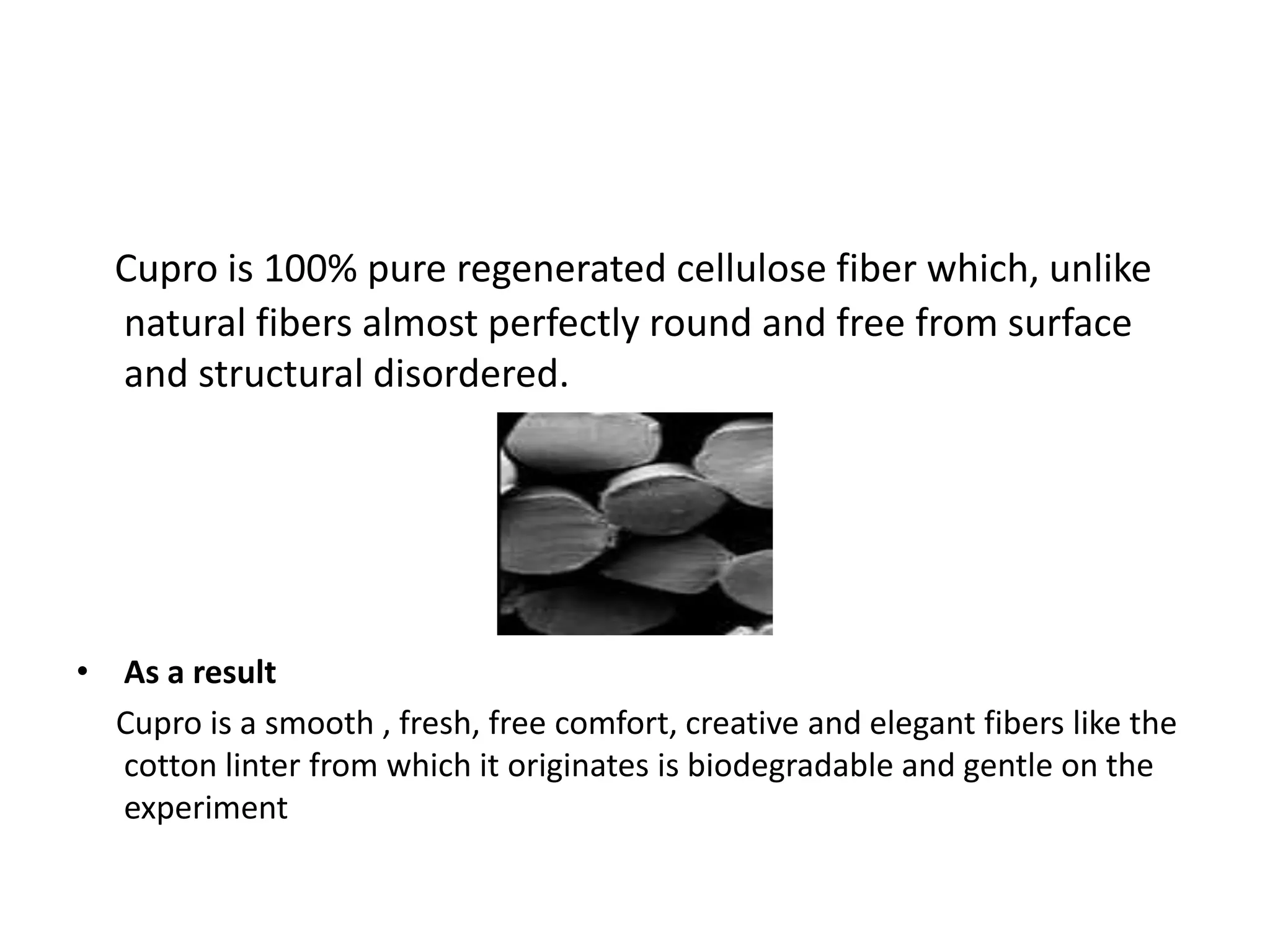 Cupro fiber | PPTX