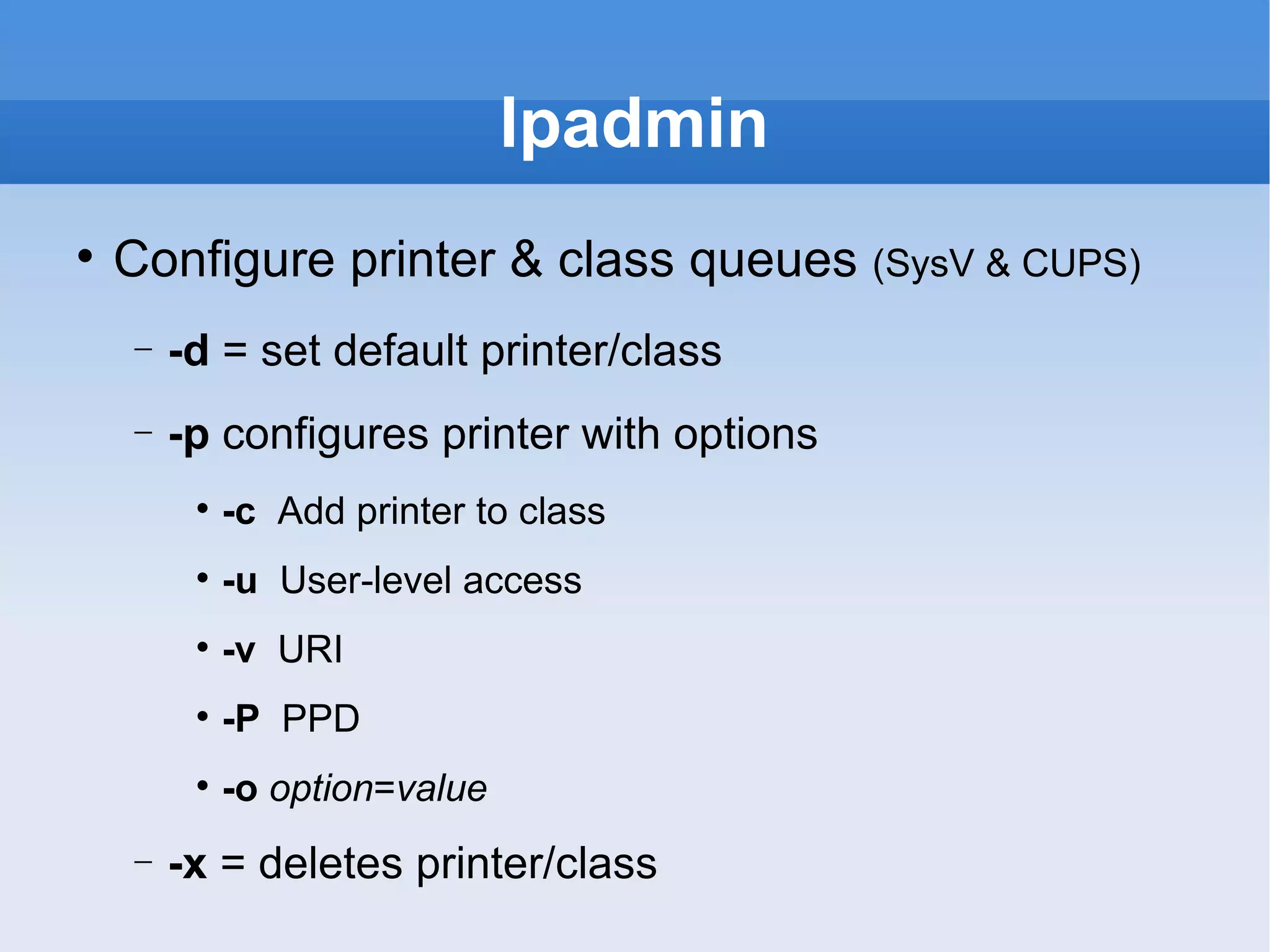 CUPS: Common UNIX Printing System | PPT