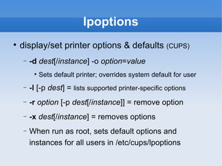 CUPS: Common UNIX Printing System | PPT