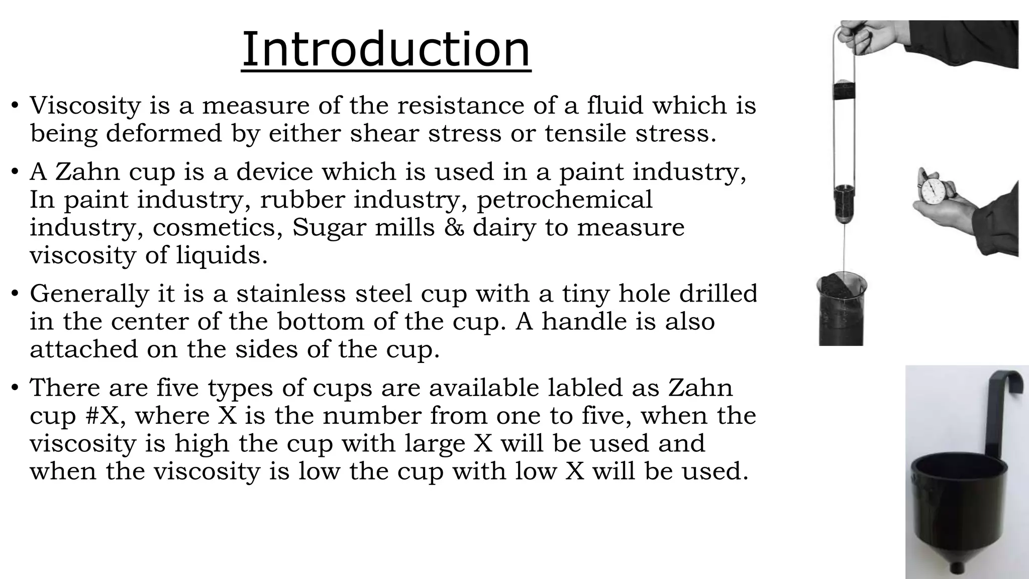 Measurement Of Cup Viscosity | PPTX