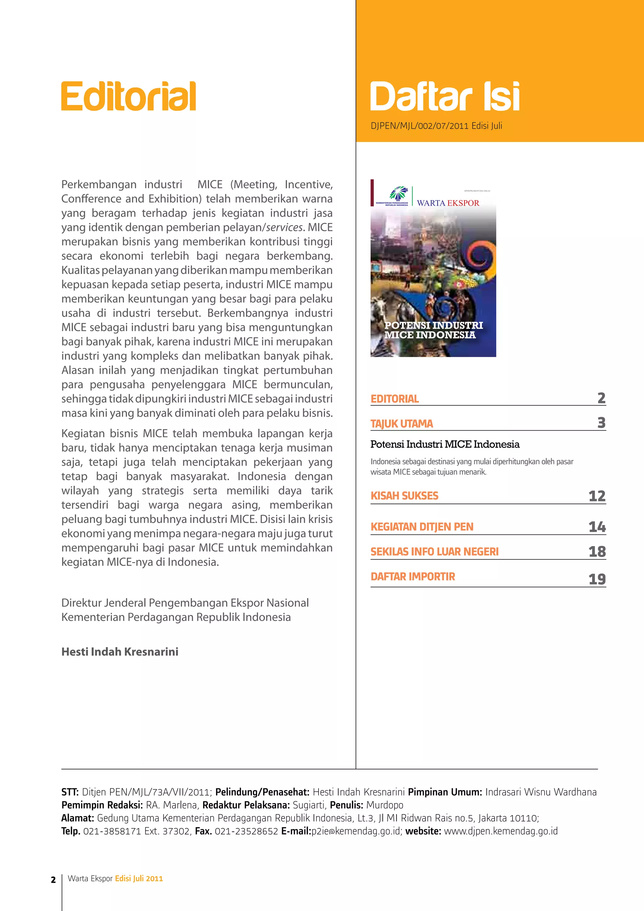 Potensi Industri MICE di Indonesia | PDF