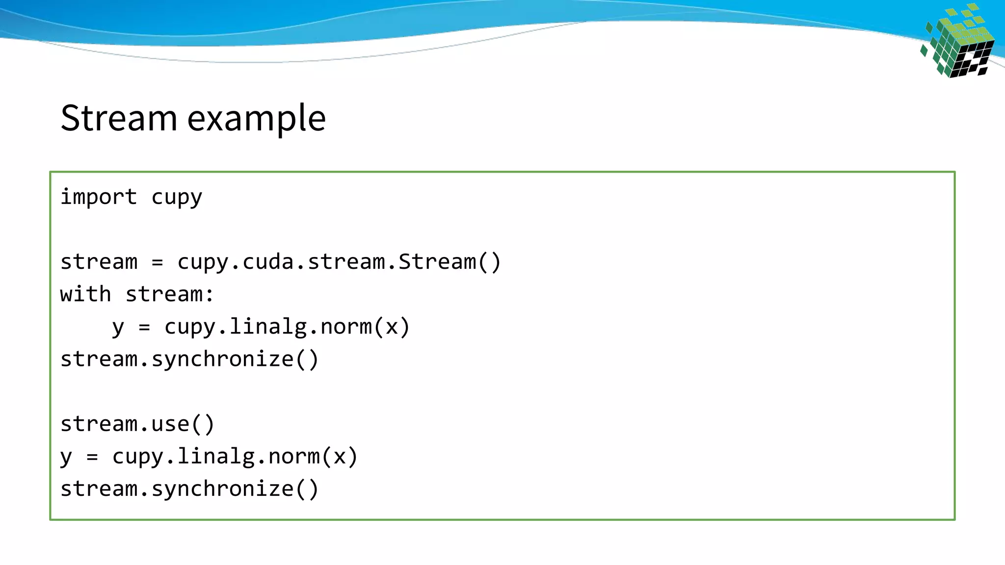 CuPy v4 and v5 roadmap | PDF
