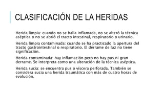 Cuidados de enfermería: Curación de las heridas quirúrgicas | PPTX