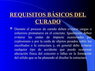 curado concreto con dosificaciones para preparaciones | PPT