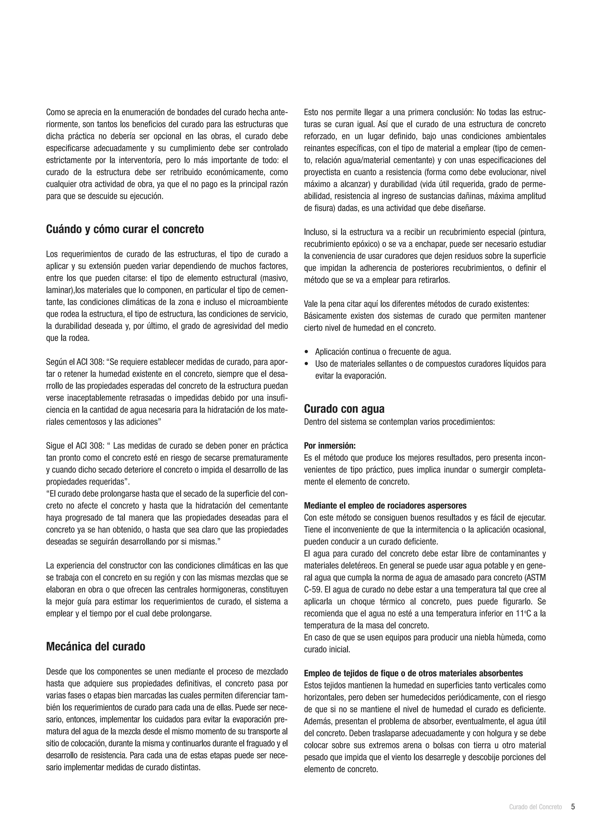 Curado del concreto | PDF