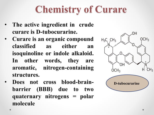 curare alkaloids.pptx | Chemistry | Science