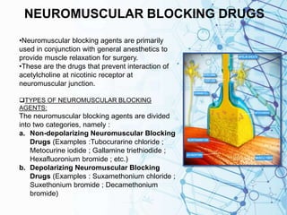 Curare alkaloids.pptx | Pharmaceutical Drugs | Medical Health