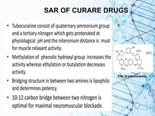 Curare alkaloids.pptx | Pharmaceutical Drugs | Medical Health