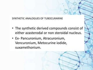 Curare alkaloids.pptx | Pharmaceutical Drugs | Medical Health