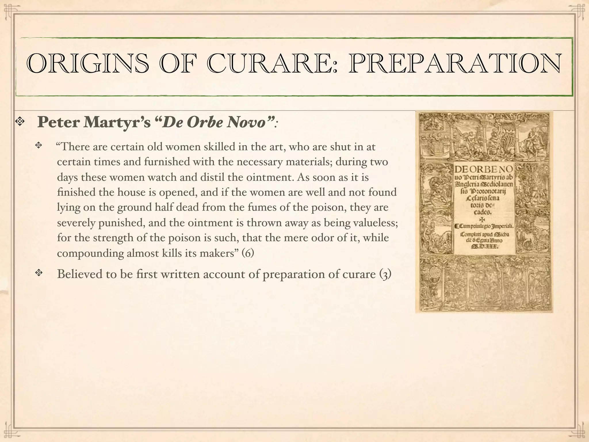Curare Presentation | KEY