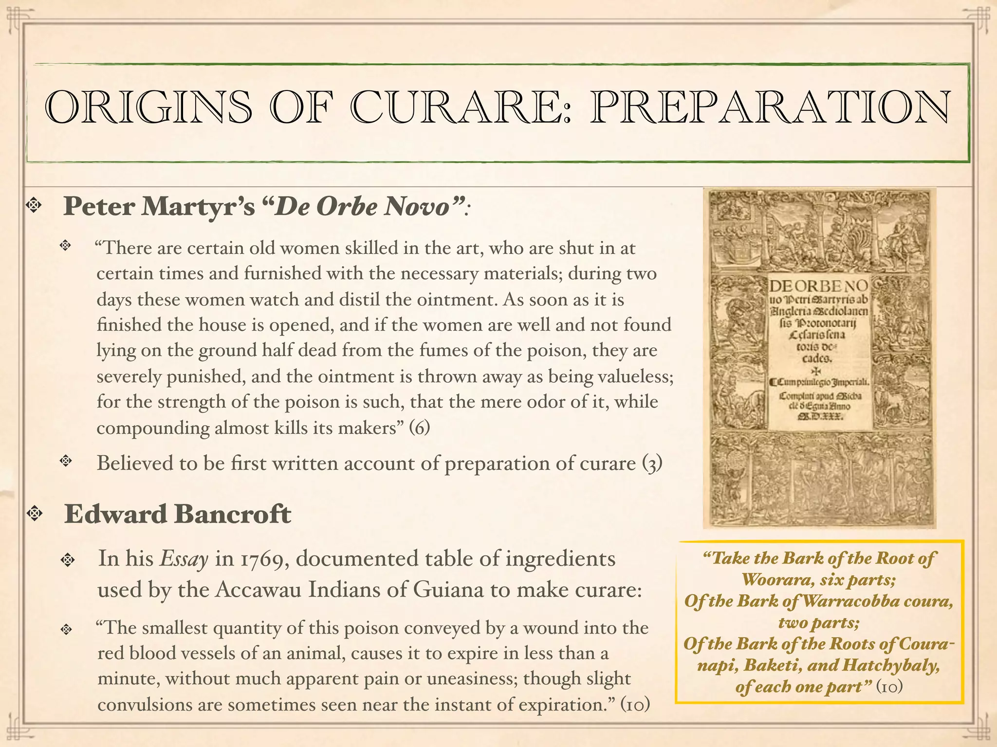 Curare Presentation | KEY