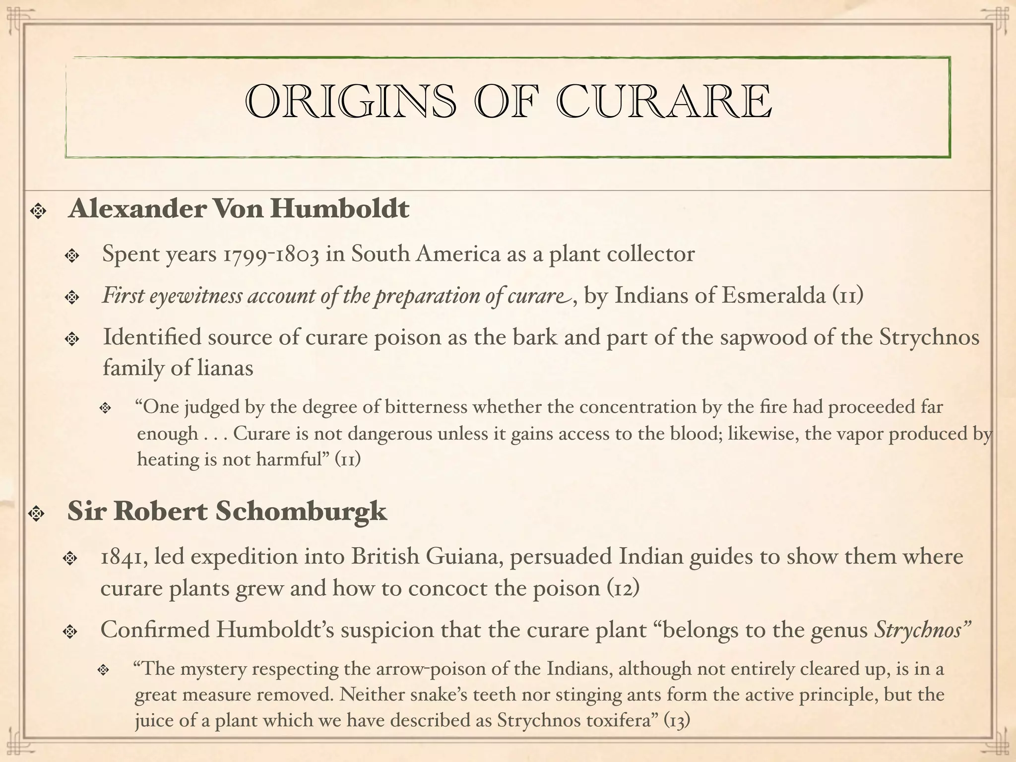 Curare Presentation | KEY