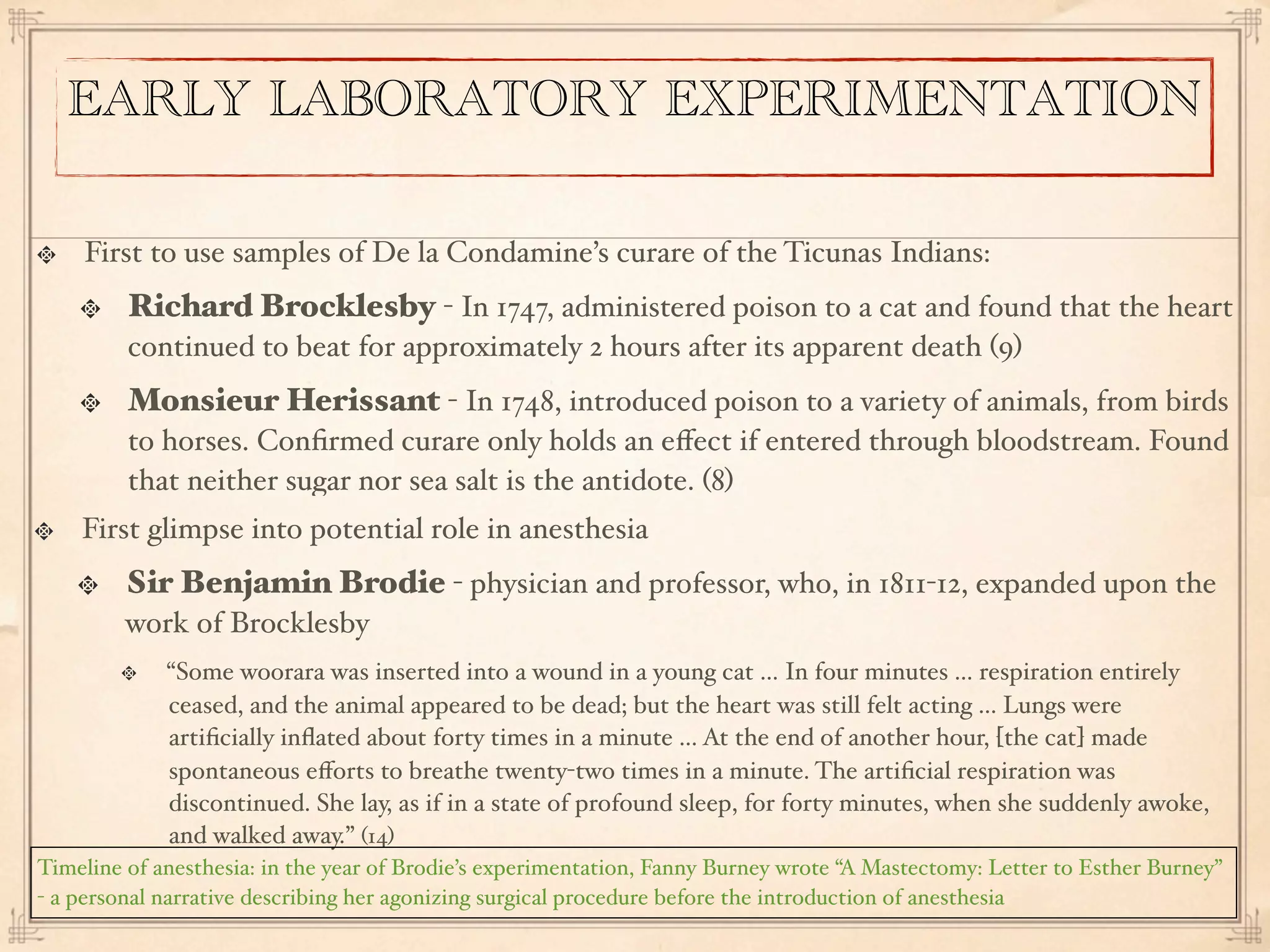 Curare Presentation | KEY