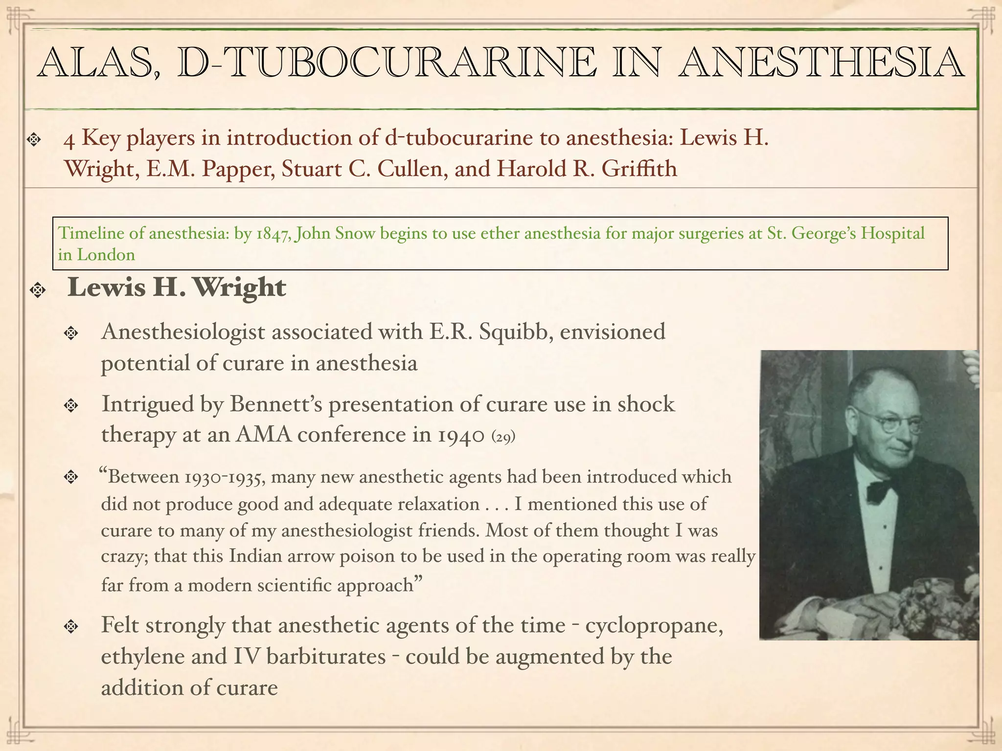 Curare Presentation | KEY