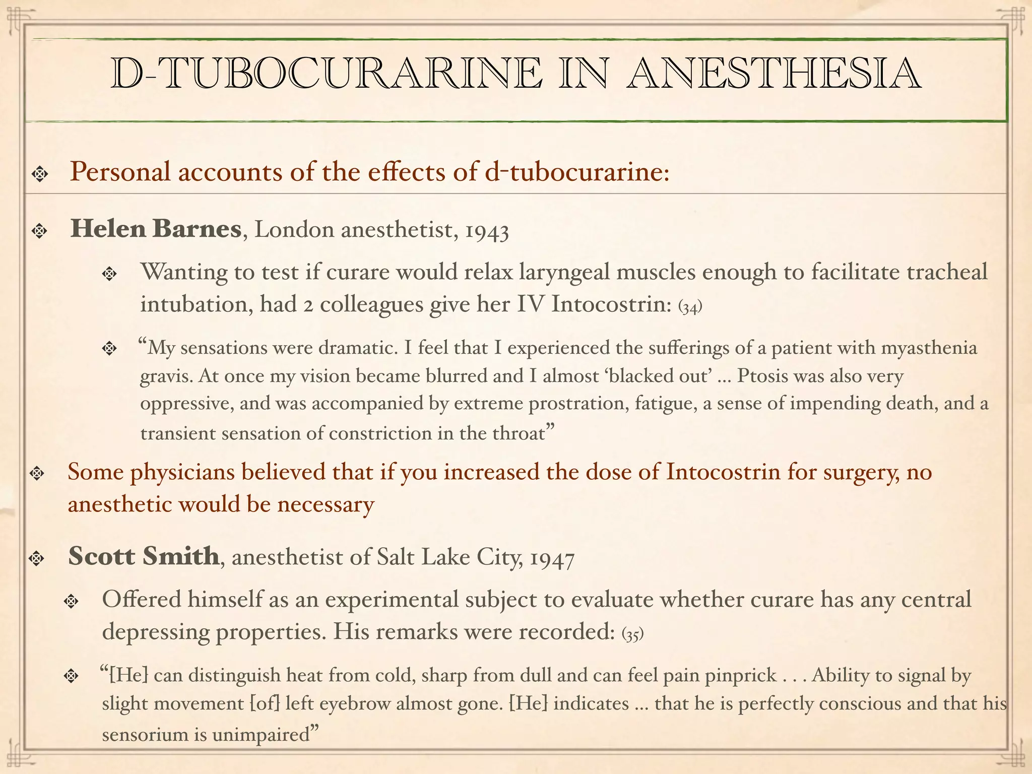 Curare Presentation | KEY