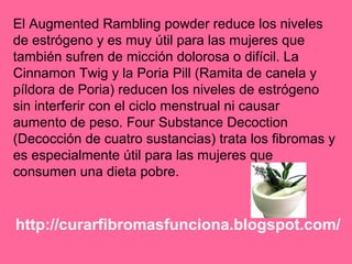 3 Hierbas para Curar los Fibromas Naturalmente | PPT