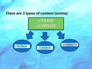 Curating Existing Content for Use on the Web | PPTX