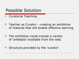 Curatorial Teaching - Notes | PDF | Arts and Crafts | Hobbies & Interests
