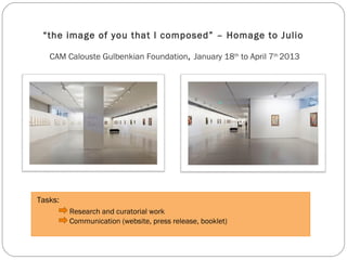 Curatorial work pr | PPT