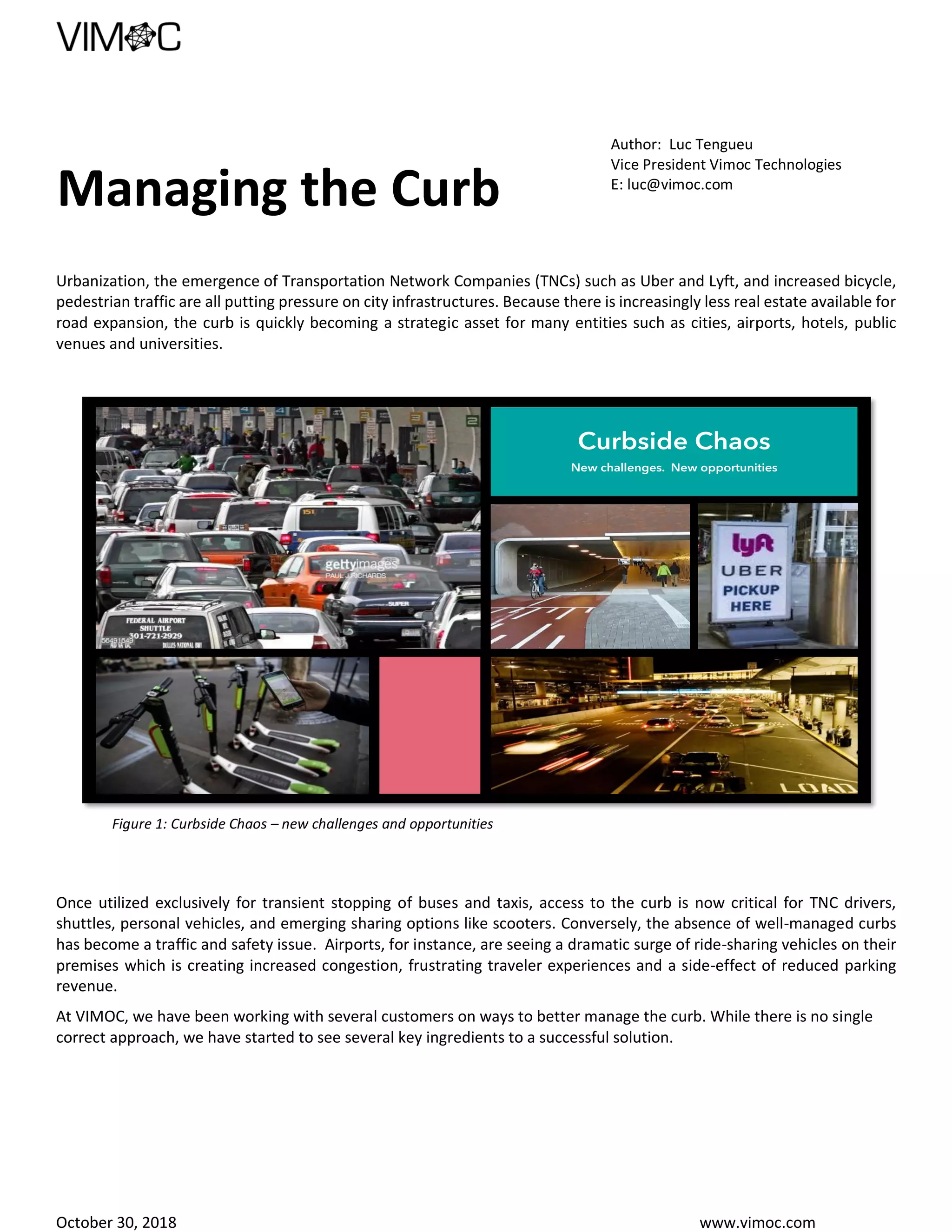Smart Mobility & Curb Management Solution | PDF