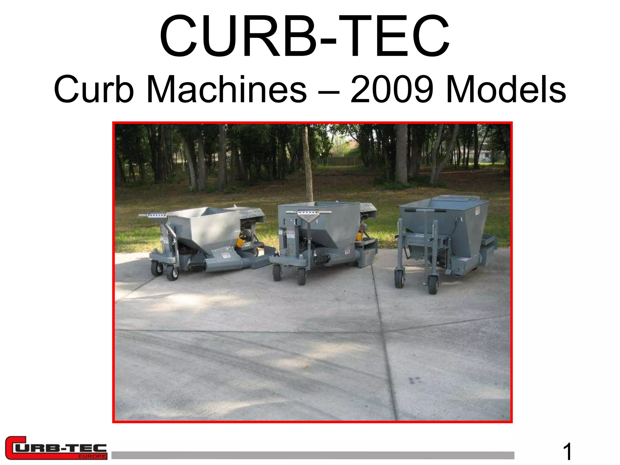 Curb Tec Manufactured Products Snapshot, 2009b | PPS