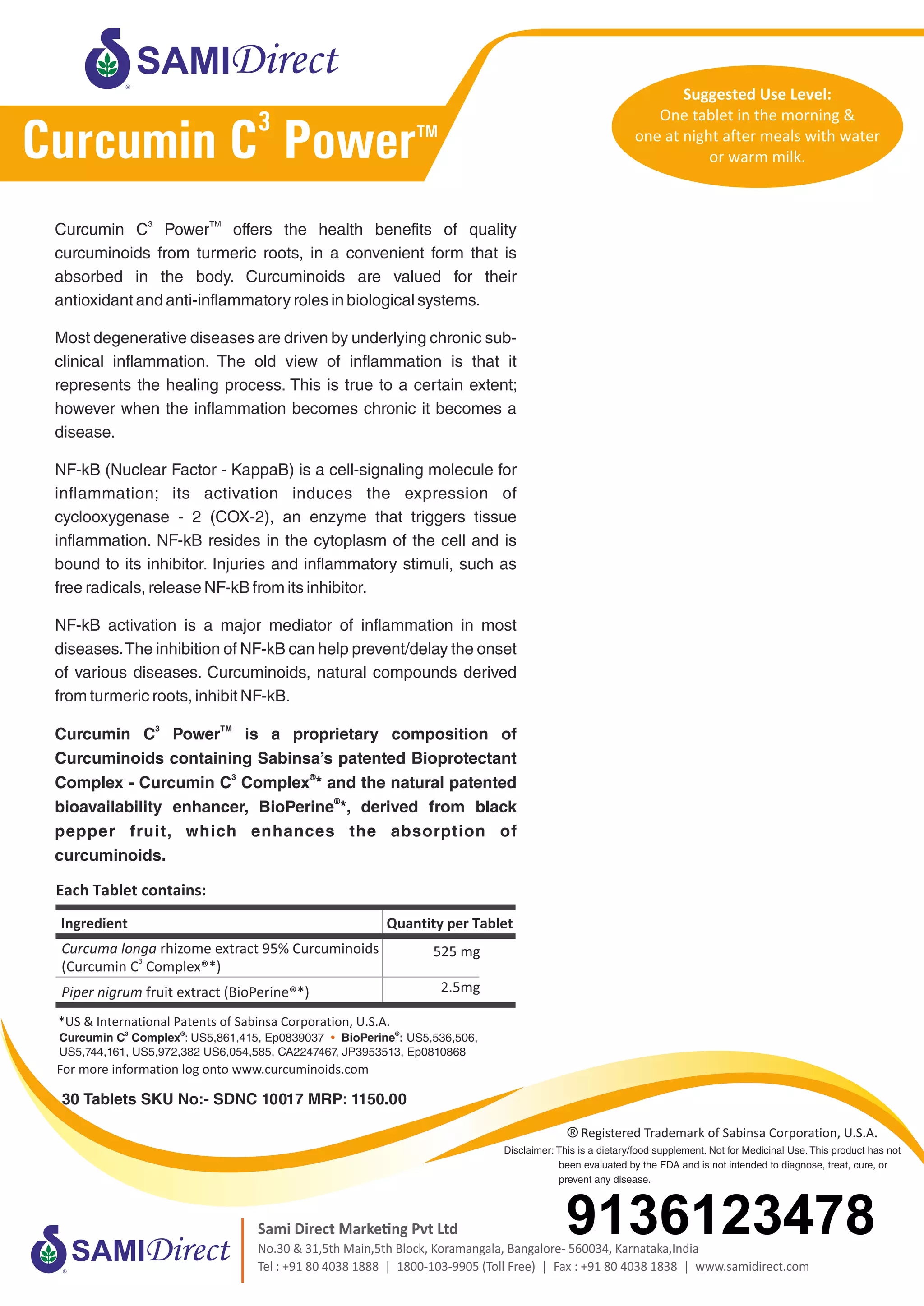 Curcumin c3 power | PDF