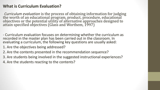 Characteristics of a Good Curriculum | PPT