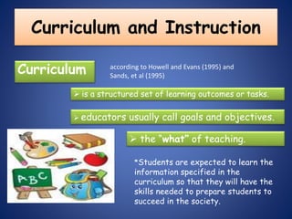 Linking Curriculum,Instruction and Assessment (CIA): Making aFit | PPTX