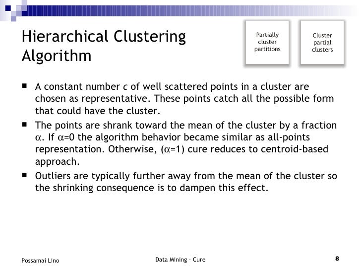 Cure Clustering Algorithm