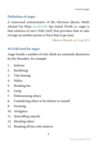 Islamic Book in English: Cure for Anger | PDF