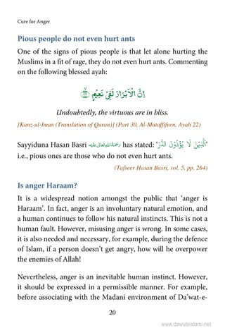 Islamic Book in English: Cure for Anger | PDF