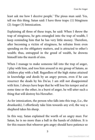 Islamic Book in English: Cure for Anger | PDF