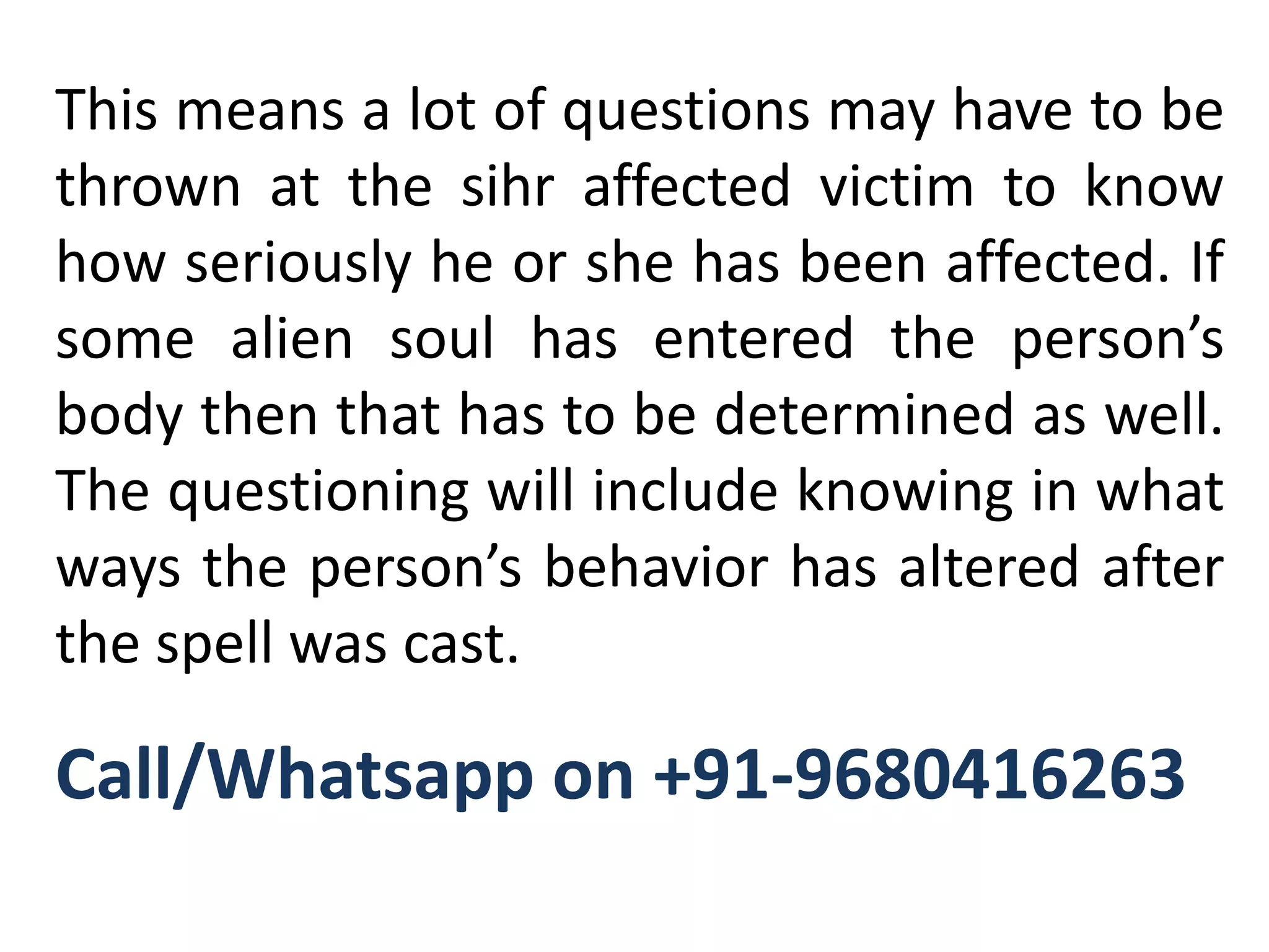 Cure for sihr of separation | PPTX