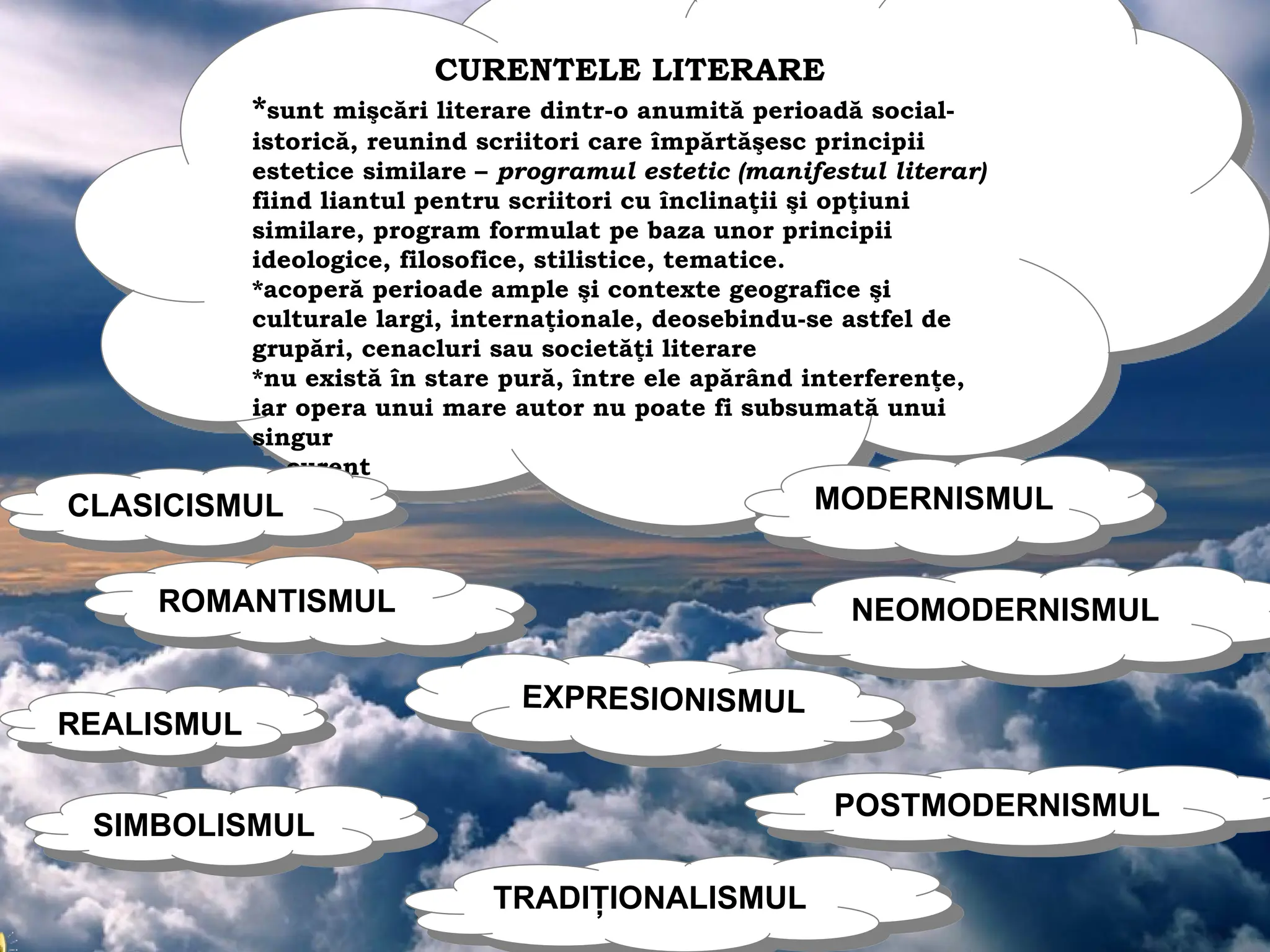 Curenteliterareprezentarepowerpointliteratura | PPT