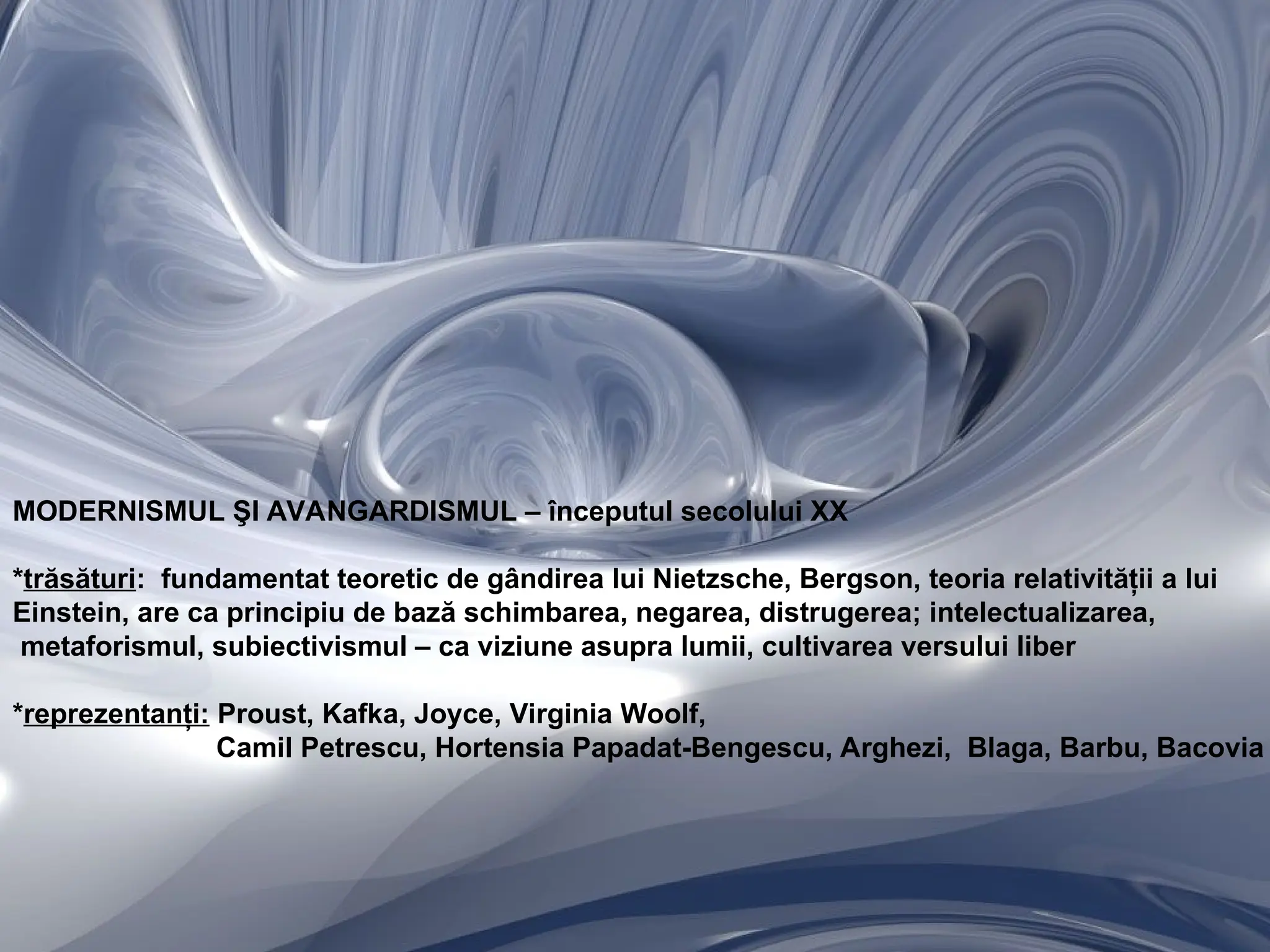 Curenteliterareprezentarepowerpointliteratura | PPT