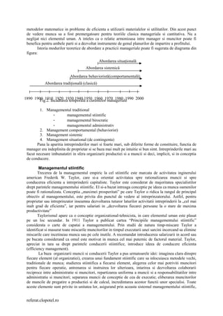 Curente manageriale.referat.clopotel.ro