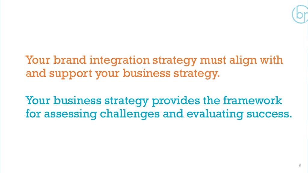 6 Your brand integration strategy