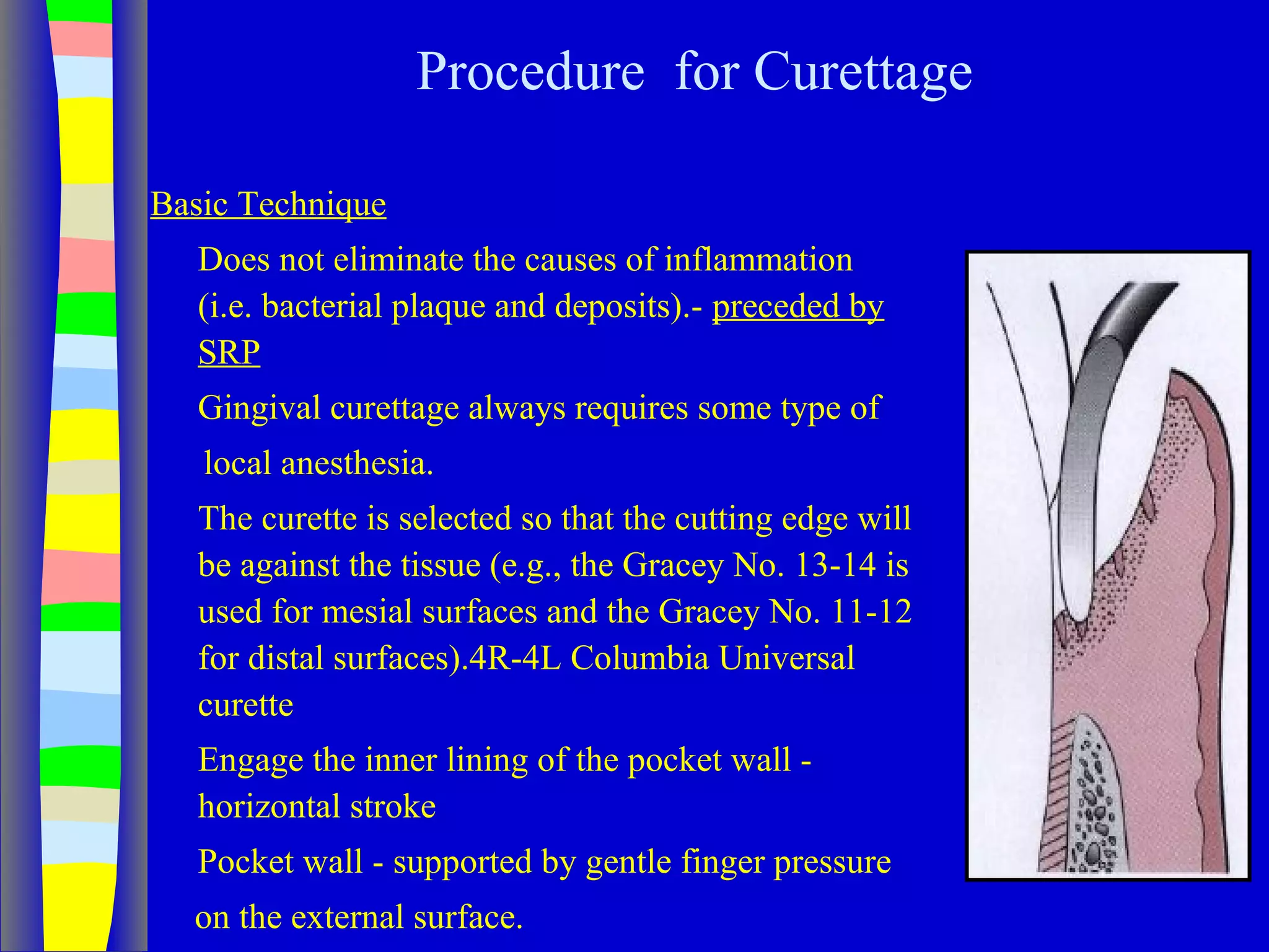 Curettage, gingivectomy & gingivoplasty | PPT
