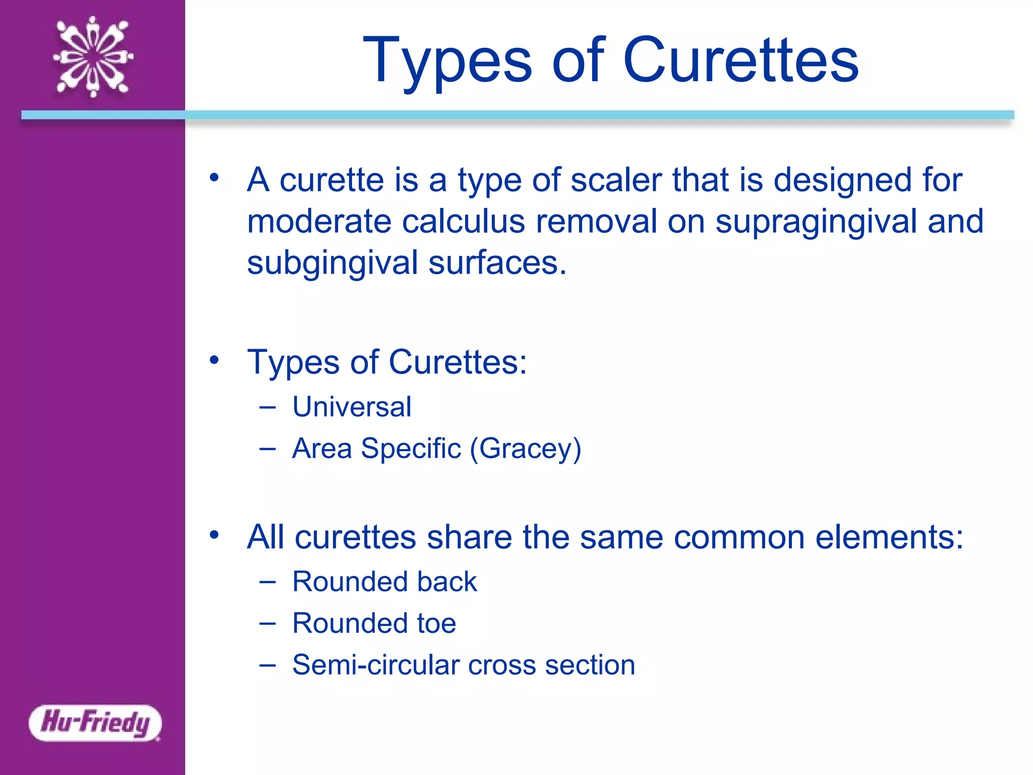 Curettes Clinical Application Guide | PPT