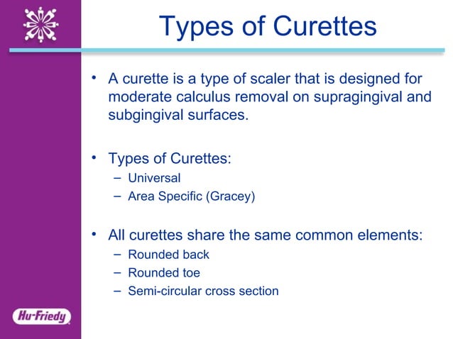 Curettes Clinical Application Guide | PPT
