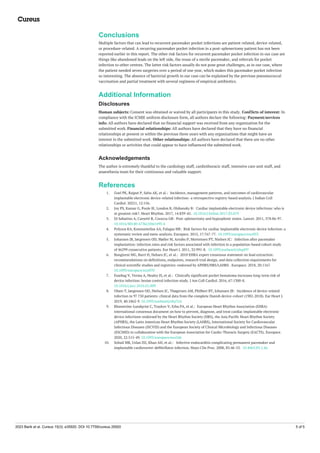 Pacemaker Pocket Infection After Splenectomy | PDF