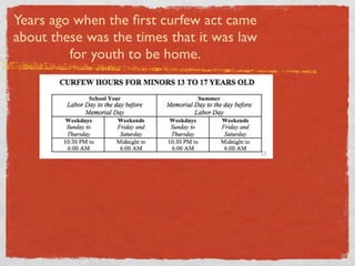 Curfew act | PPT