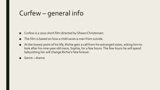 Curfew cc | PPTX | Mental Health | Diseases and Conditions