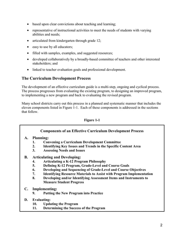 curriculum development | PDF