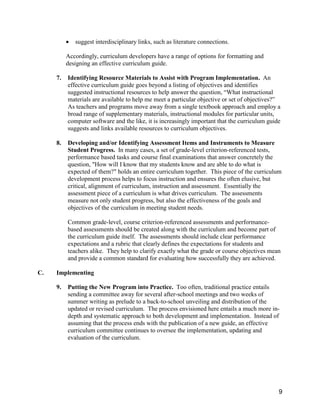 curriculum development | PDF