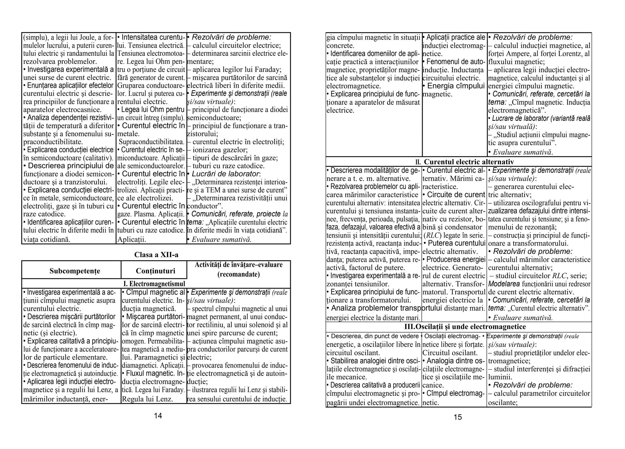 Curicula fizica astronomie | DOC