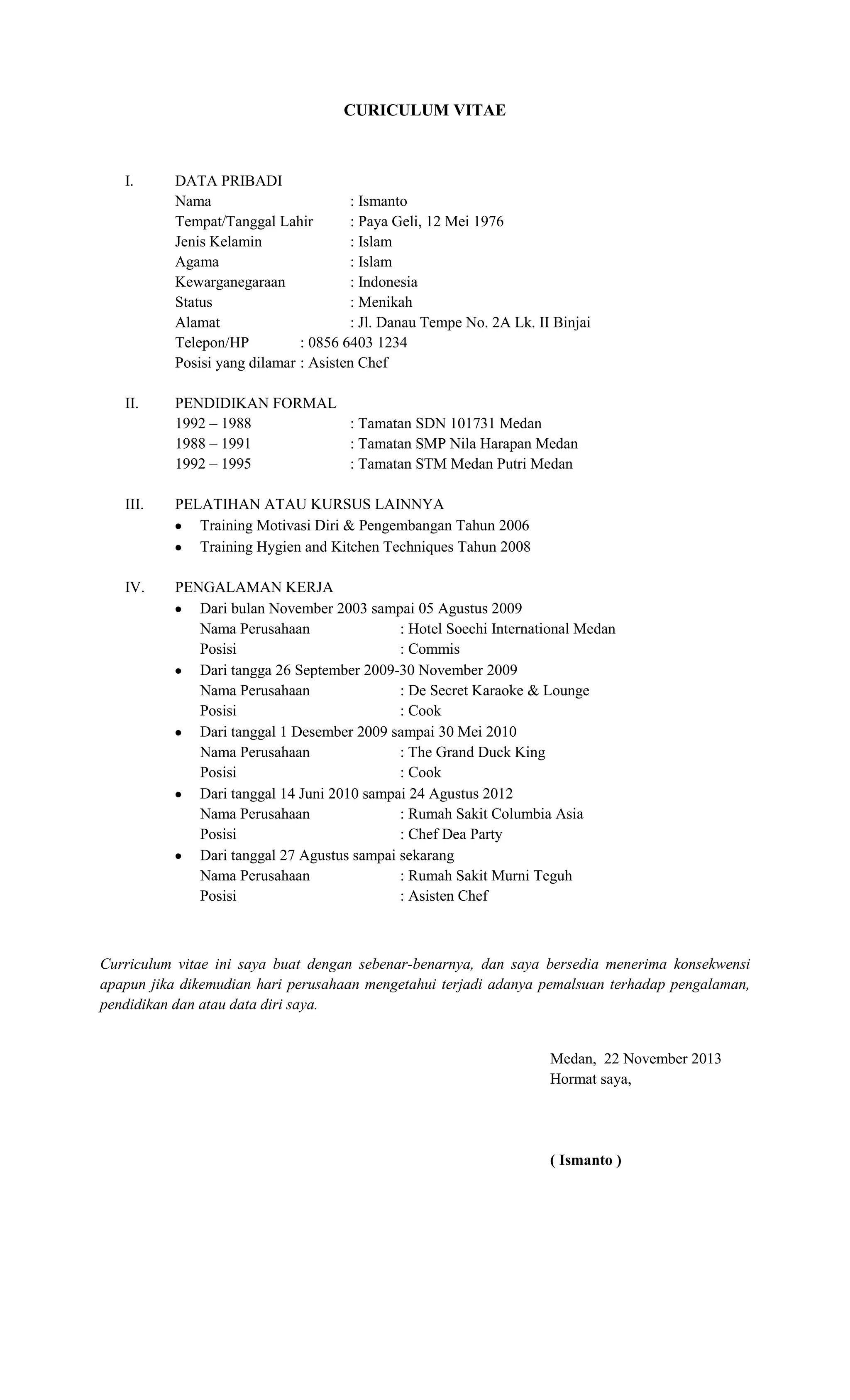 Curiculum vitae | DOCX