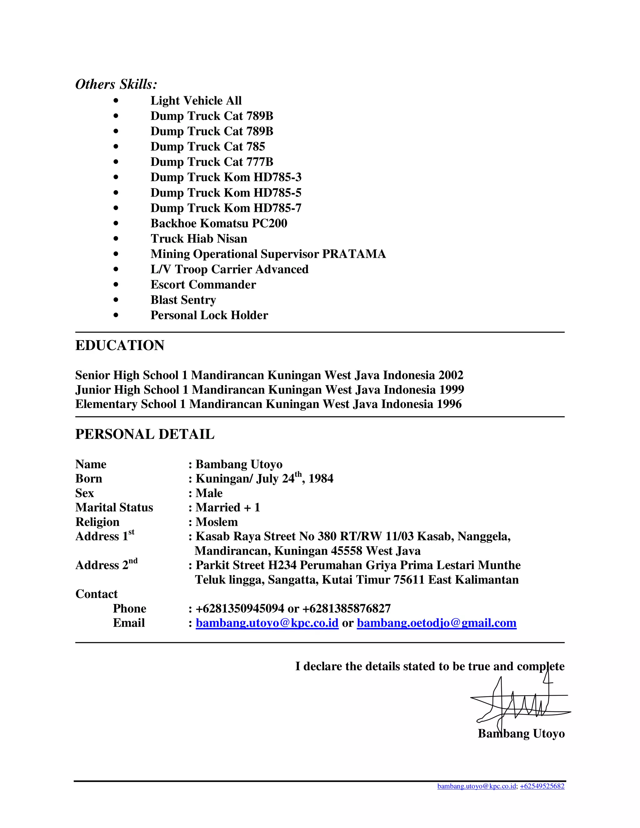 Curiculum Vitae | PDF
