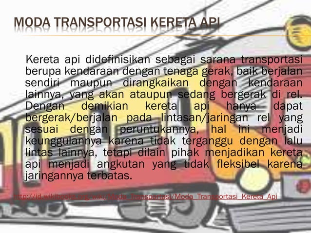 MODA TRANSPORTASI KERETA API | PPTX