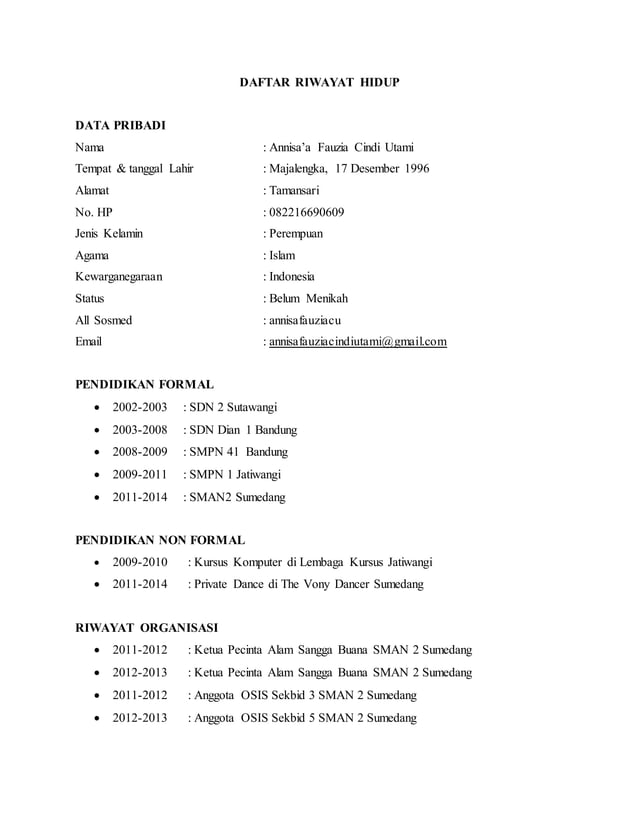 Curiculum vitae | PDF